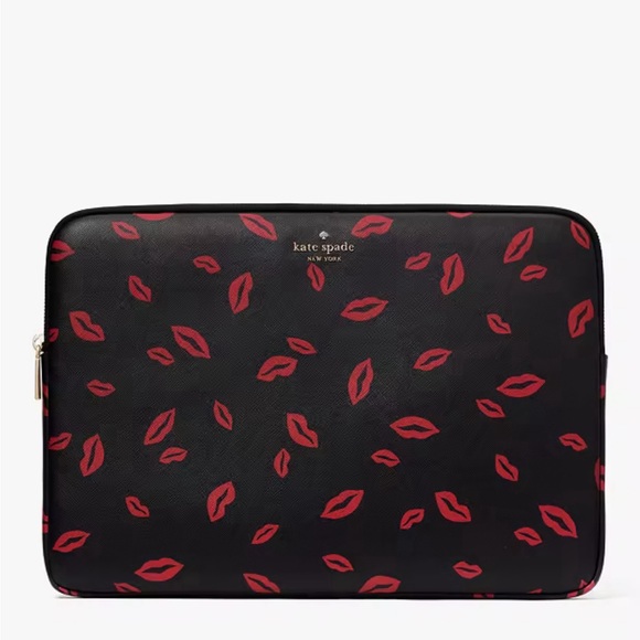 kate spade | Bags | Kate Spade Lip Toss Printed Laptop Sleeve | Poshmark